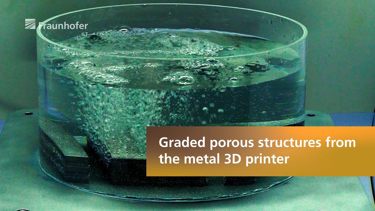 Graded porous structures from the metal 3D printer - YouTube