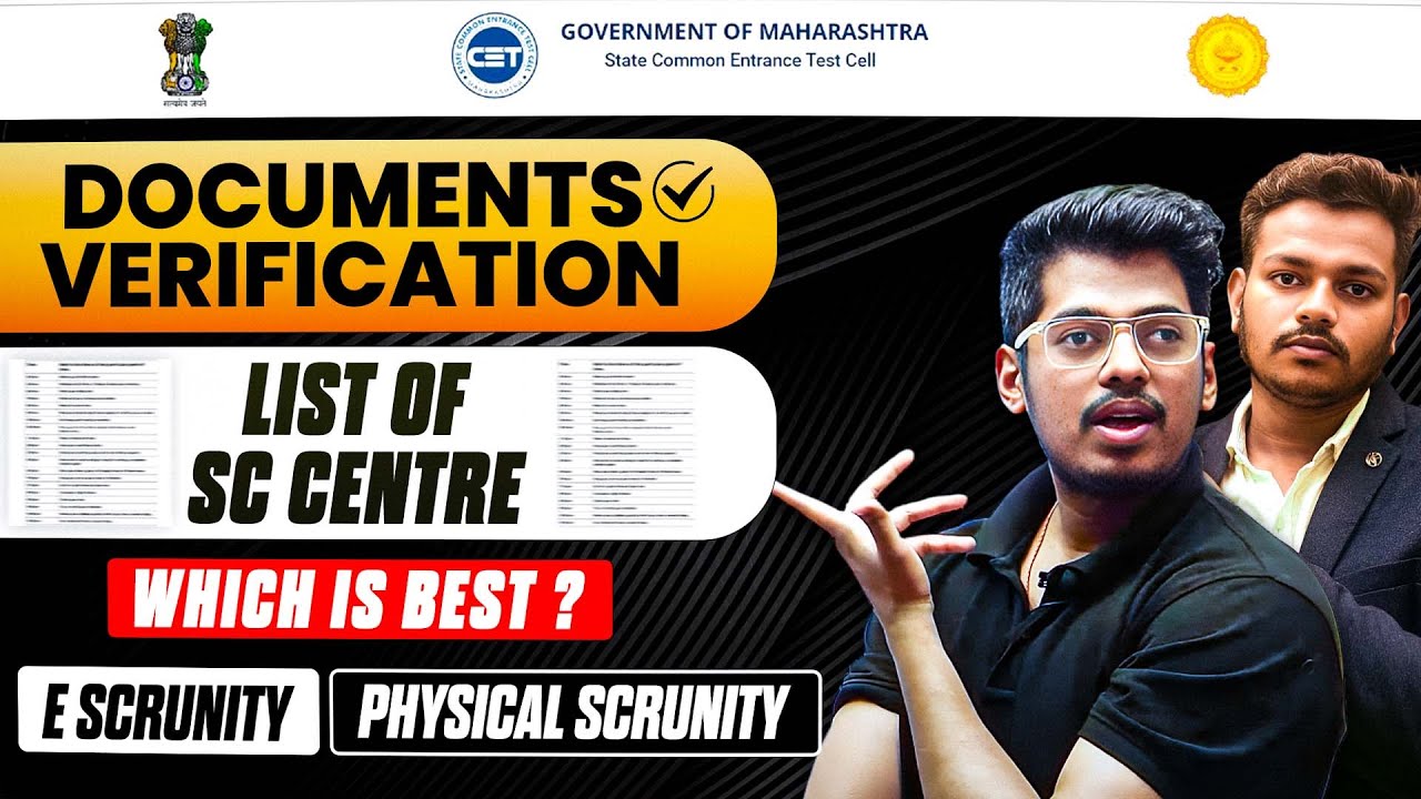 List of Scrutiny Centers (SC) | Avoid These Mistakes or Admission ...