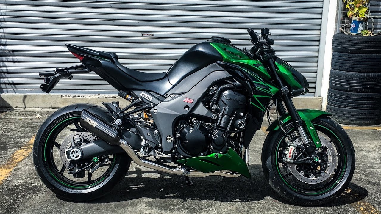 Full exhaust system on a 2023 Kawasaki Z1000 R - YouTube