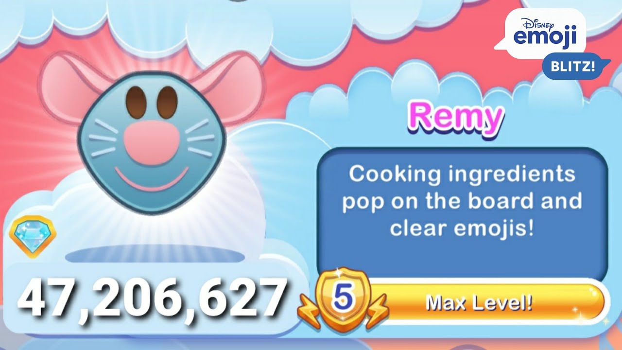 Disney Emoji Blitz - Remy (Level 5) - Ratatouille - YouTube