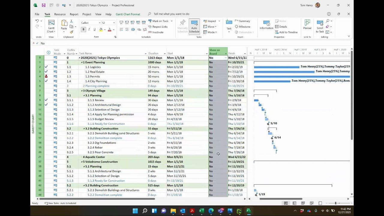Wagile In Microsoft Project - YouTube