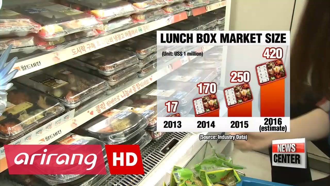 Korean convenience store lunch box sales skyrocket - YouTube