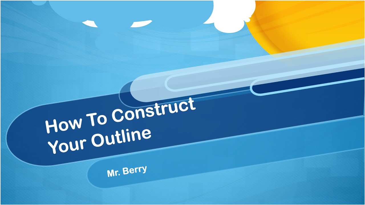 How To Outline - YouTube