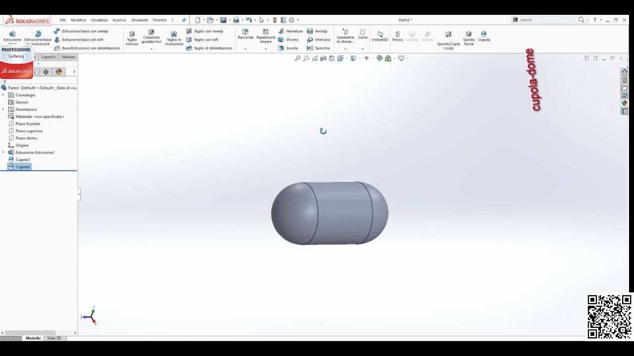 APPROXIMATED SPHERE USING DOME COMMAND SOLIDWORKS - YouTube