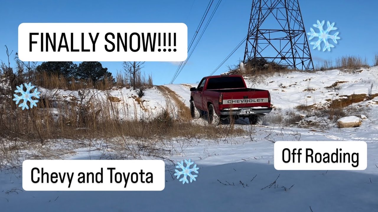 OFF ROADING IN SNOW WITH THE OBS!!!!! - YouTube