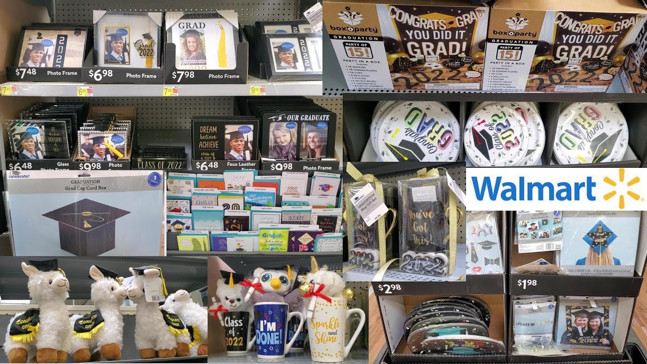 WALMART GRADUATION|SHOP WITH ME *WALMART |GRADUATION GIFT IDEAS &PARTY ...
