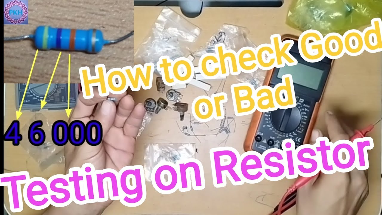 Practice on Resistor អនុវត្តន៍ ការវាស់កំហូច រេស៊ីស្តង់ - YouTube