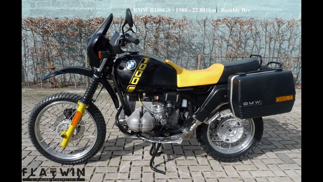 À vendre / for sale / te koop BMW R100GS - 1988 - 22 881km - Bumble Bee ...