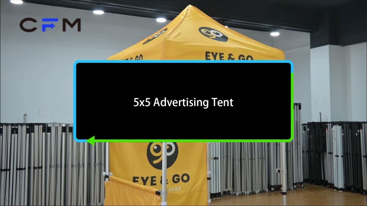 How to Set Up A 5x5 Advertising Tent - YouTube