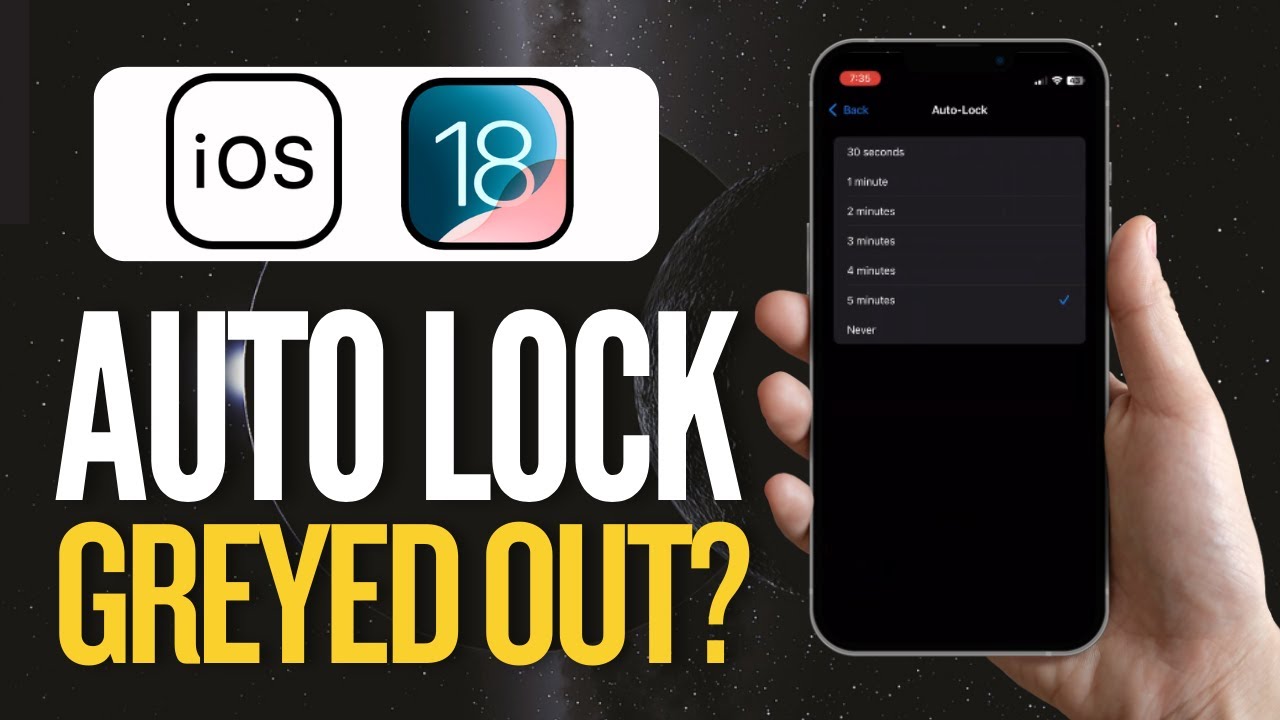 How To Fix Auto Lock Greyed Out On IPhone IOS 18 YouTube how-to-fix-auto-lock-greyed-out-on-iphone-ios-18-youtube