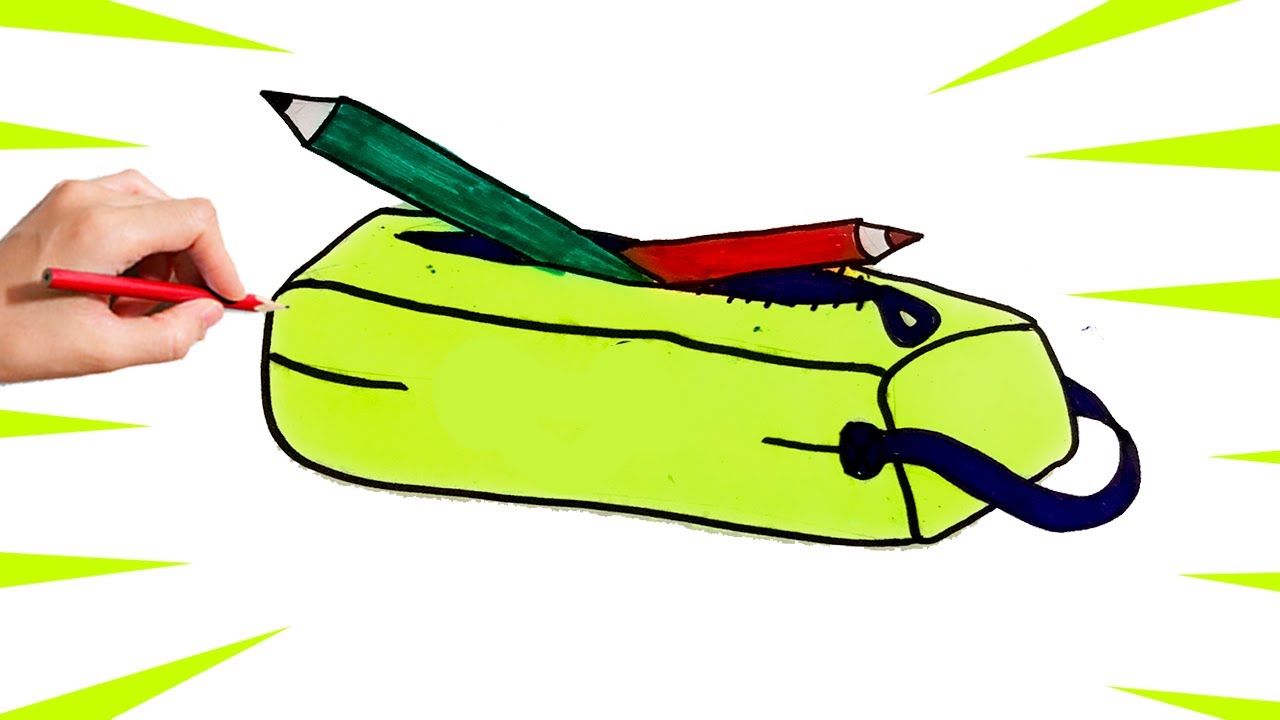 HOW TO DRAW A PENCIL CASE EASY - YouTube