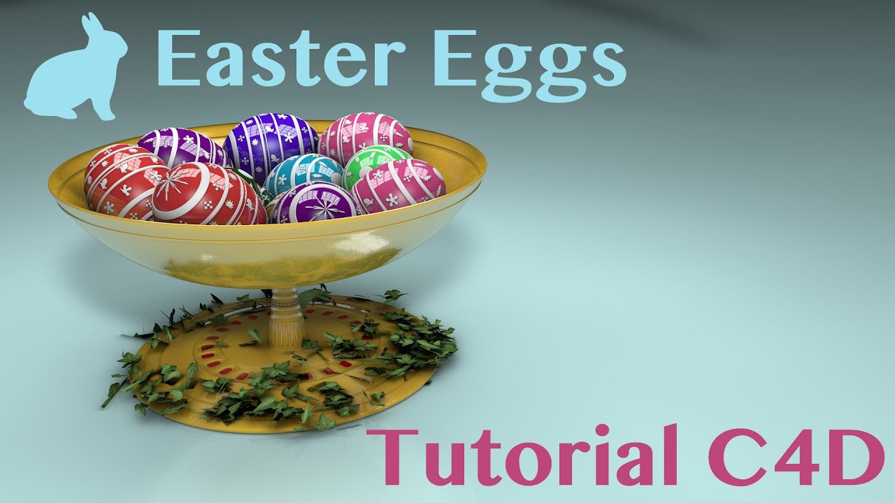 Easter Eggs C4D Tutorial Cinema 4D with Ivy Grower Plugin 3D - YouTube