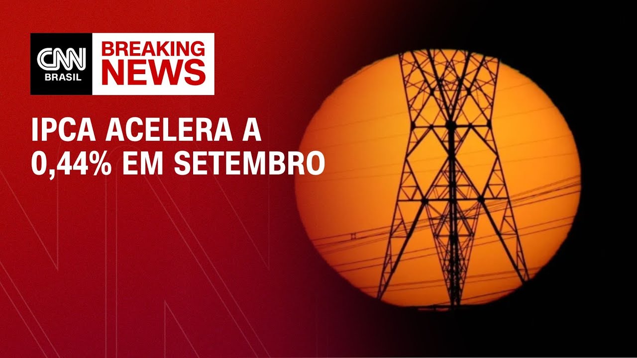 IPCA acelera a 0,44% em setembro | LIVE CNN - YouTube
