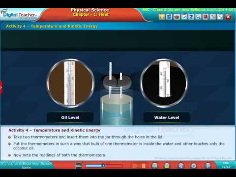 Temperature and Kinetic Energy, Class 10 Physics | Digital Teacher ...