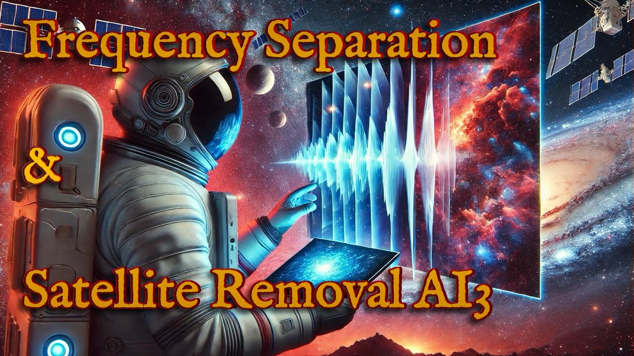 Frequency Separation Tool and Satellite Trail Removal AI3 - YouTube