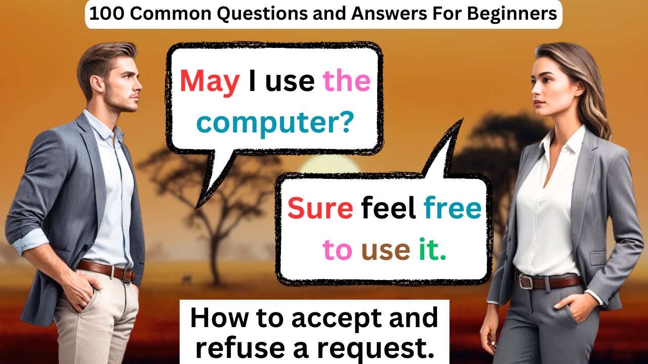 English Conversation Practice:Everyday English | 100 Common Questions ...