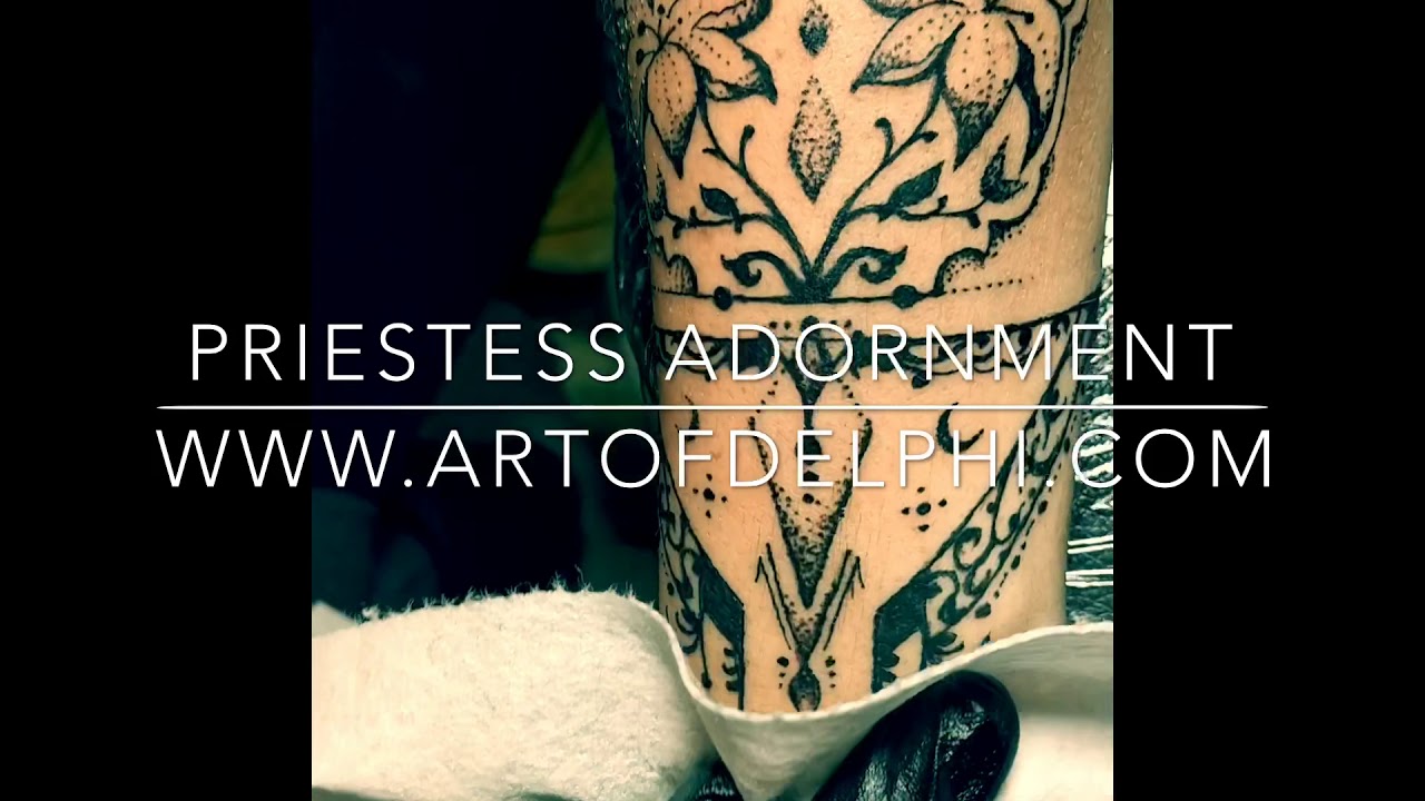 Priestess Adornment Tattoo by Delphi - YouTube