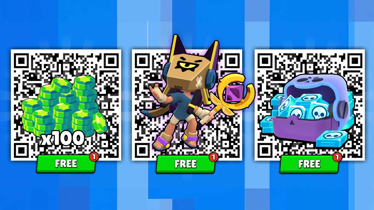FREE! 🥳 COINS & GEMS QR CODE | BRAWL STAR QR CODE 2025 | BRAWL STARS ...