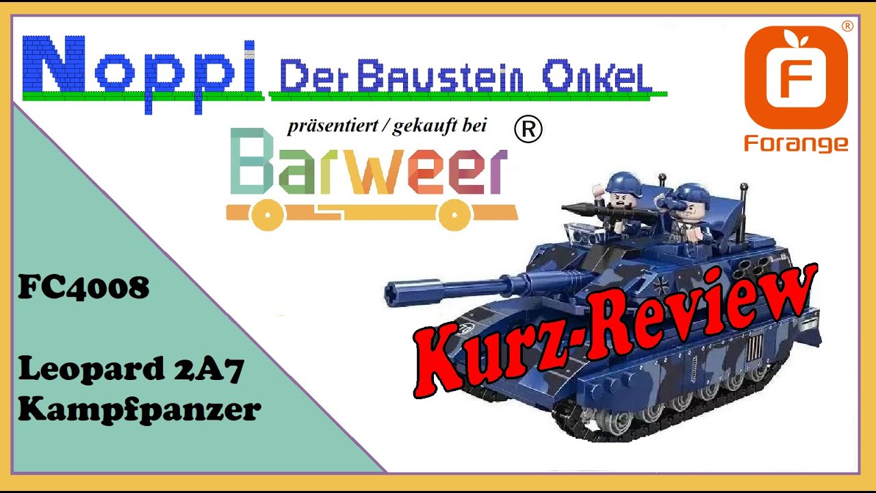 Forange FC4008 Leopard 2A7 Kampfpanzer - YouTube