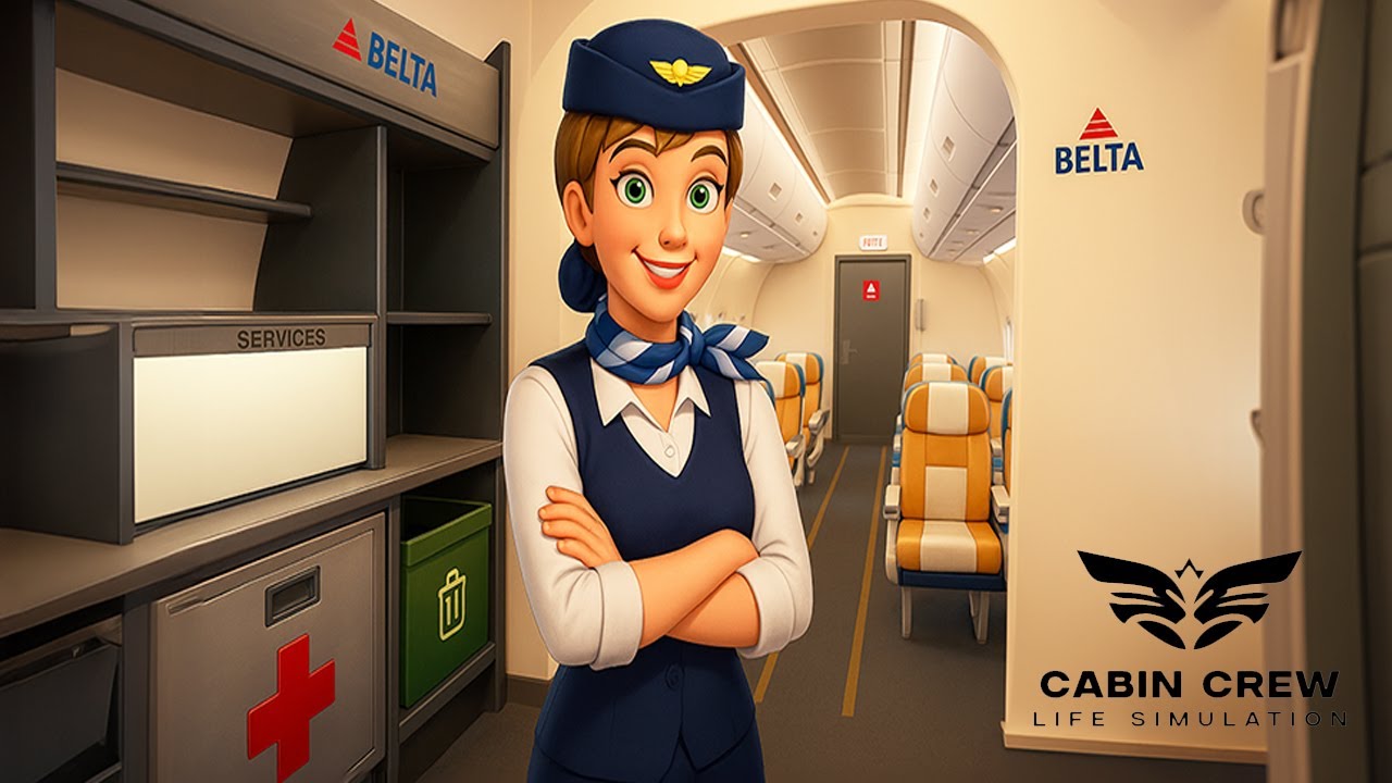 Cabin Crew Life Simulation Gameplay - YouTube