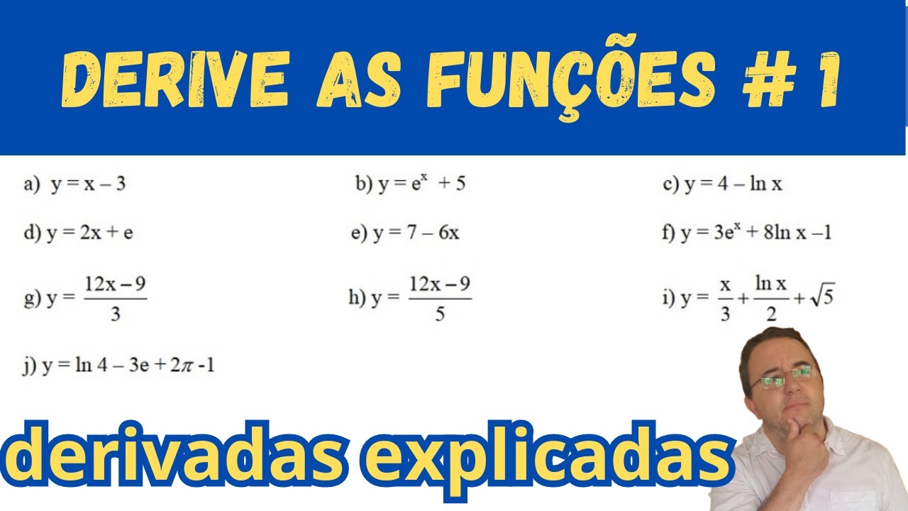 derivadas exercícios parte 1 - YouTube