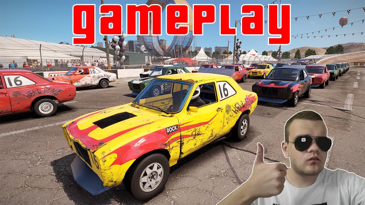 WreckFest Gameplay high speed car on new map - YouTube