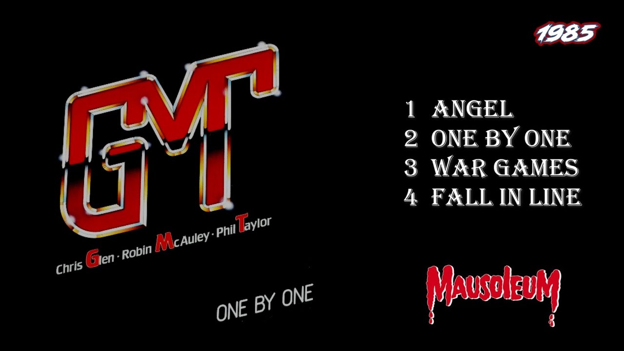 GMT - One By One (1985) EP, Phil Taylor, Robin McAuley, Chris Glen ...