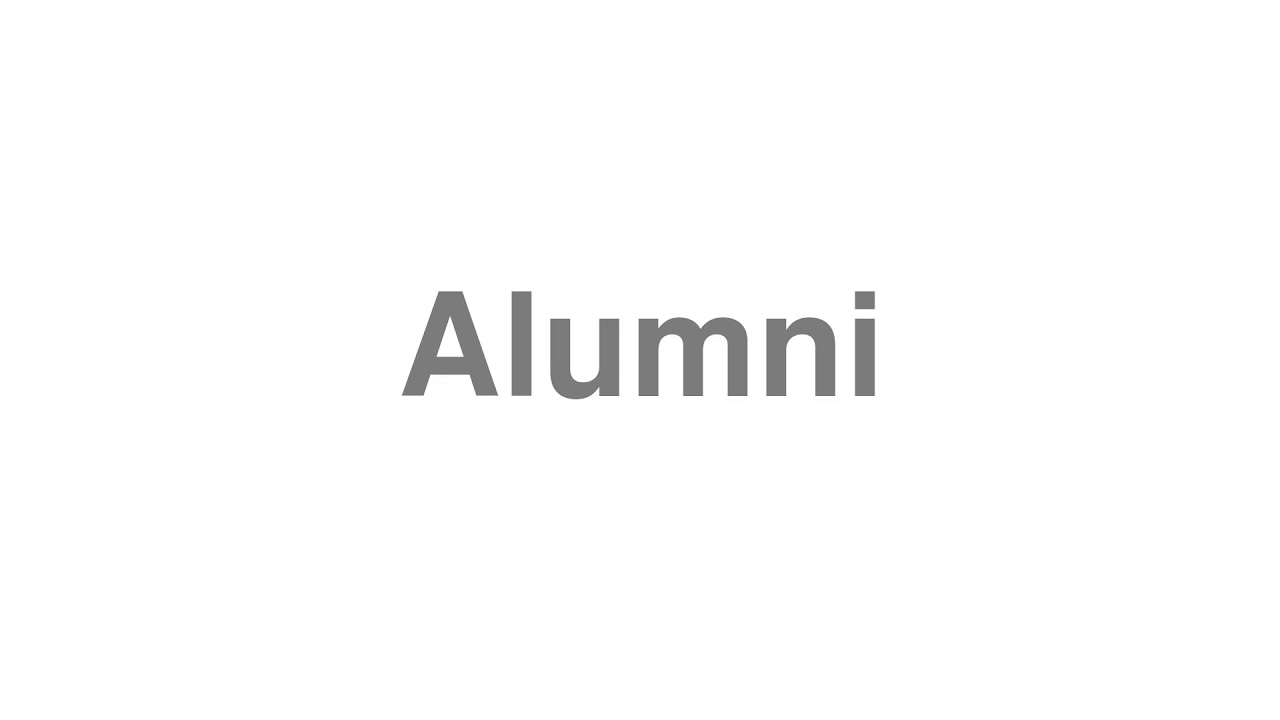 Alumni Meaning