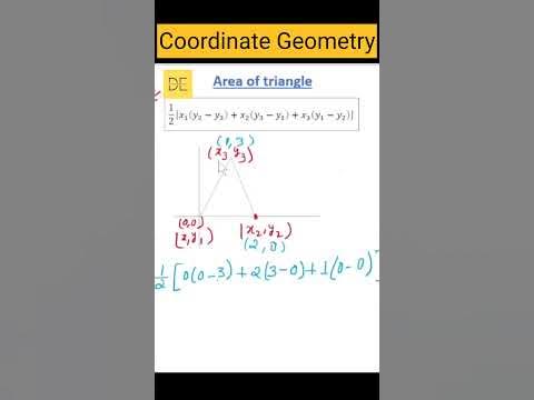 Area of triangle using 3 coordinates | coordinate Geometry - YouTube