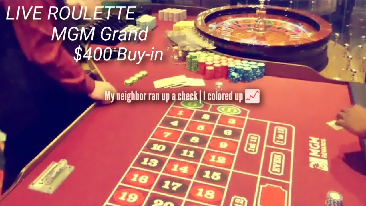 Live Roulette at MGM GRAND | $400 Buy-In | My neighbor couldn't miss ...