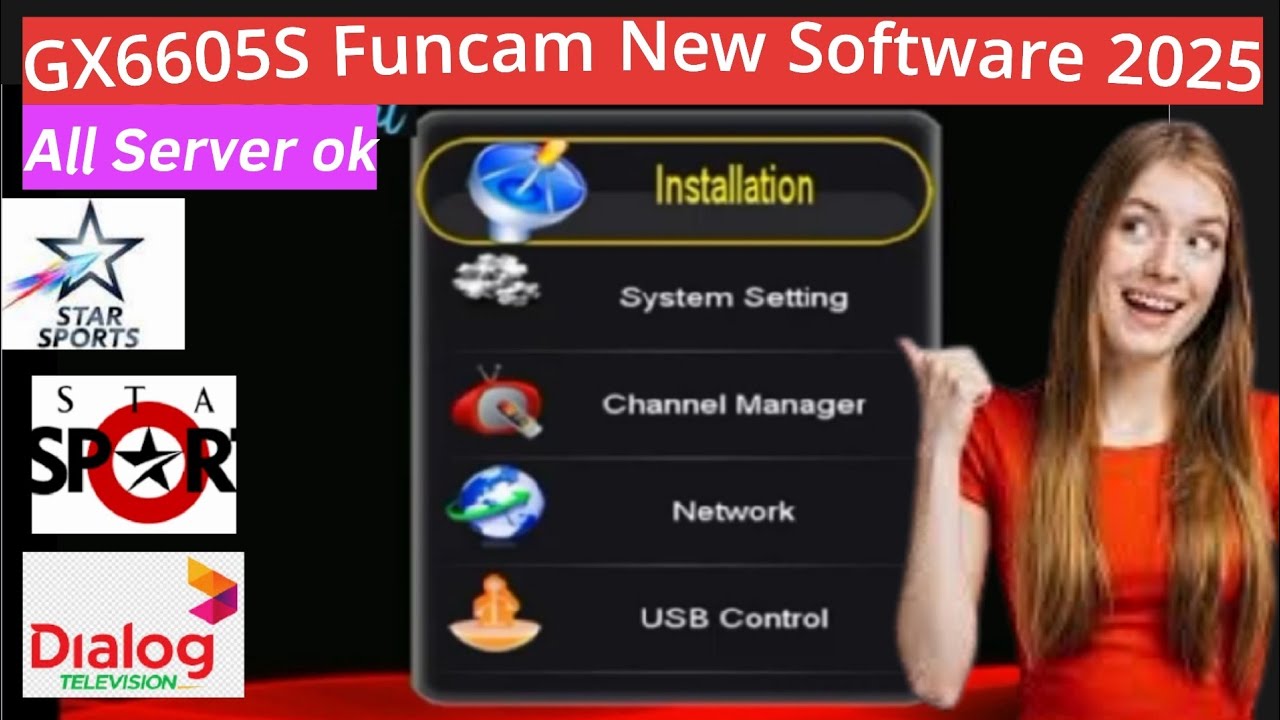 Gx6605s All Receiver Funcam Software Updates 2025| YouTube full ...