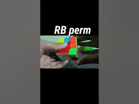 how to do rb perm on Rubik cube 3x3 #youtube #youtube short #trending ...
