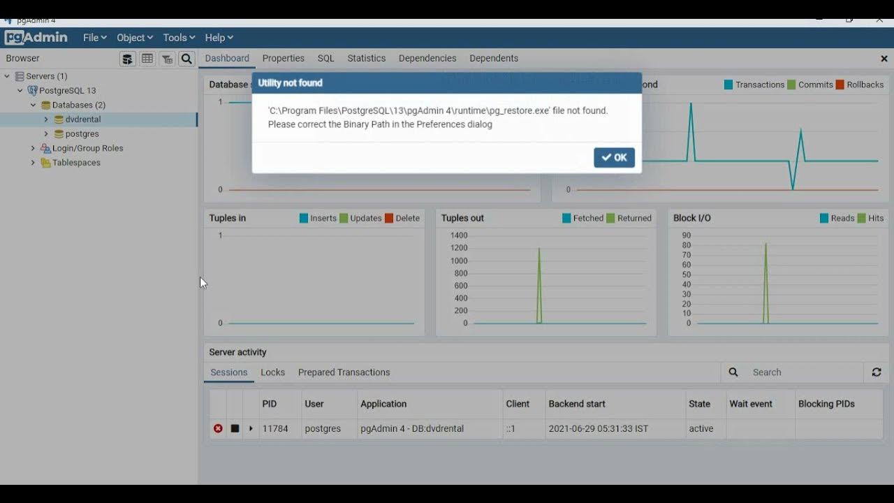 pgAdmin PLEASE correct the Binary Path in the Preferences Dialog Solution for Windows ...