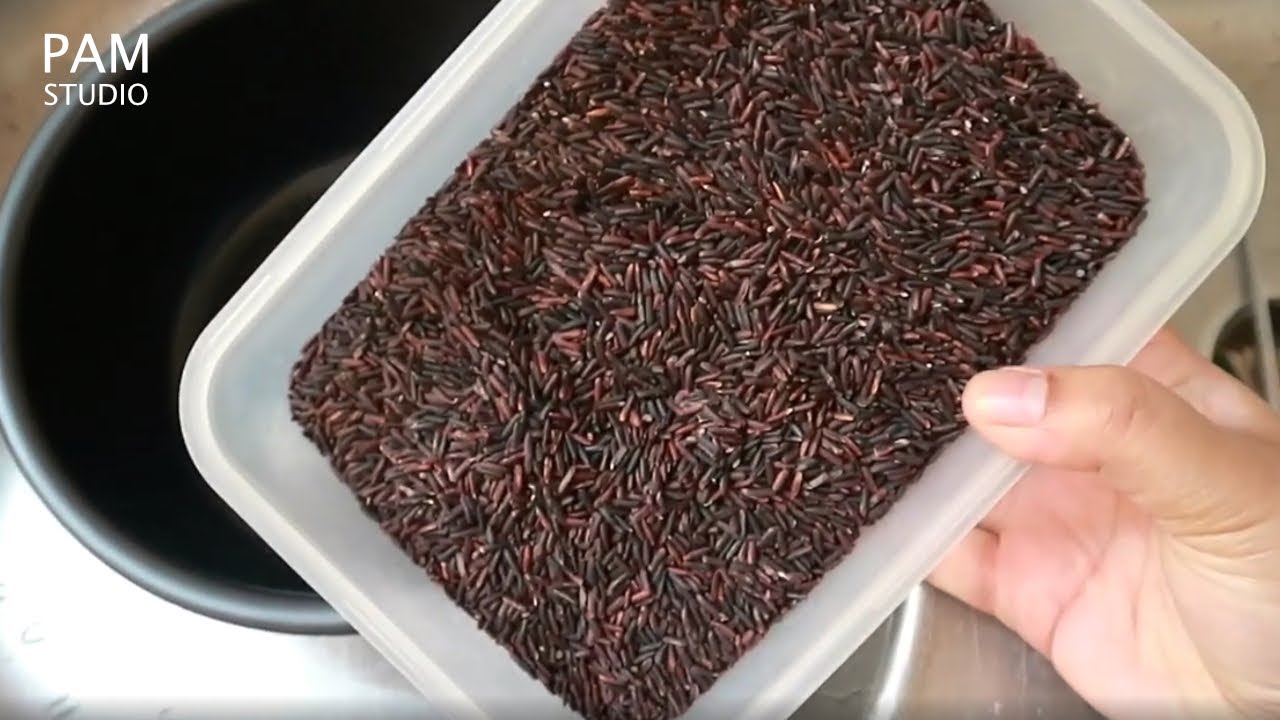 หุงข้าวไรซ์เบอร์รี่ให้นุ่มง่ายๆ How to Cook Riceberry Rice | Pam Studio ...