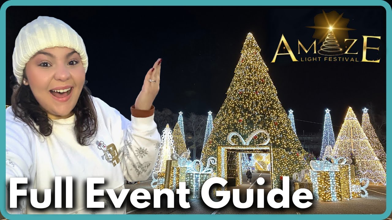 Amaze Light Festival (Full Event Tour w/ VIP Ticket) Food, Rides, Shows ...