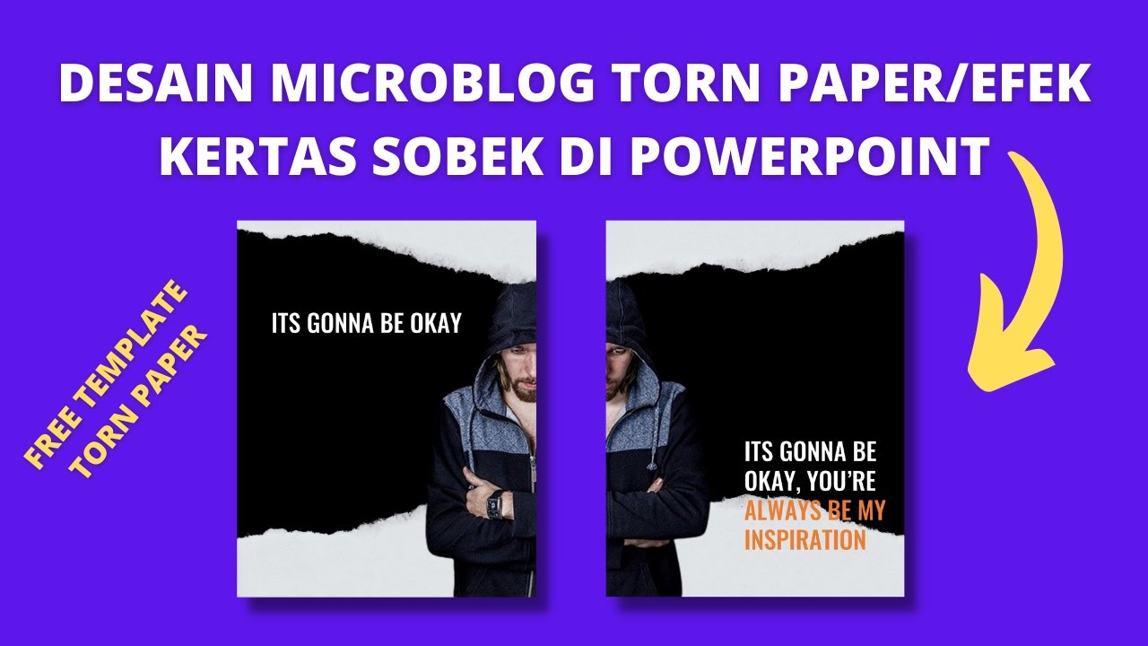 Cara Desain Microblog Texture Torn Paper Effect (Efek Kertas Sobek ...