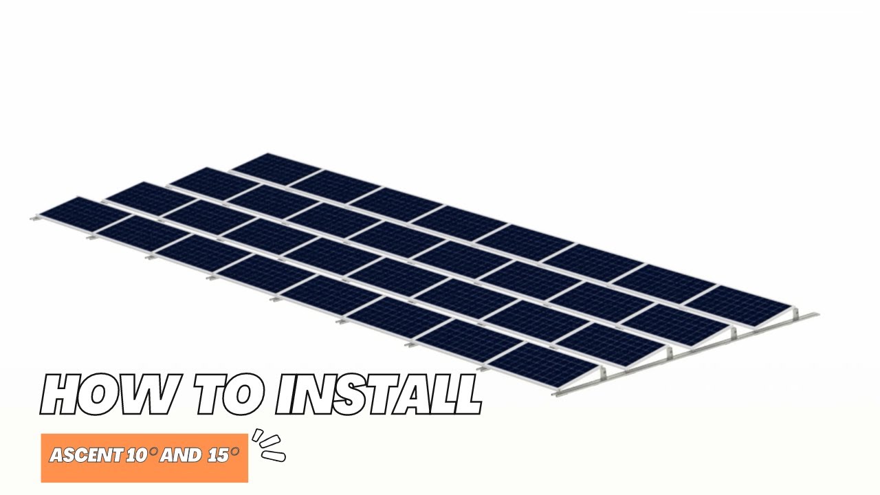 How to install Ascent 10° and 15° | Solar Mounting Ballast for Concrete ...