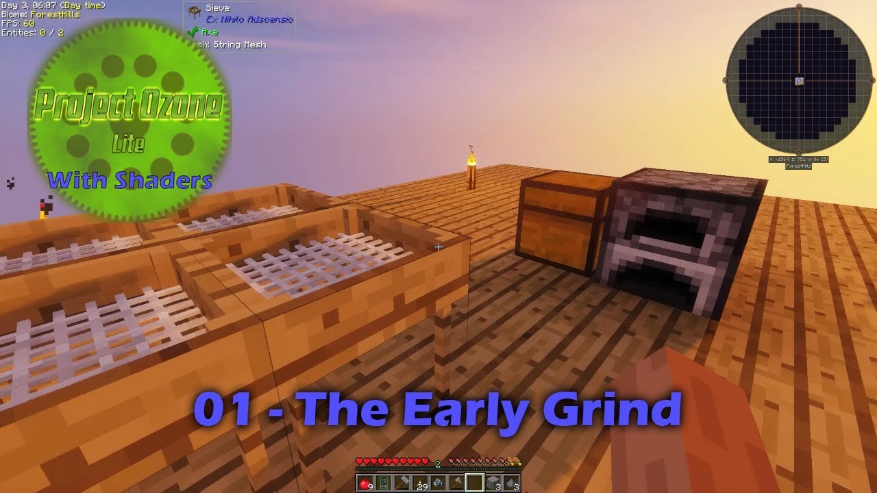 Project Ozone Lite w/Shaders 01 - The Early Grind - YouTube