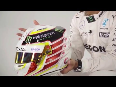 Lewis Hamilton presents his 2016 Helmet (HD) - YouTube