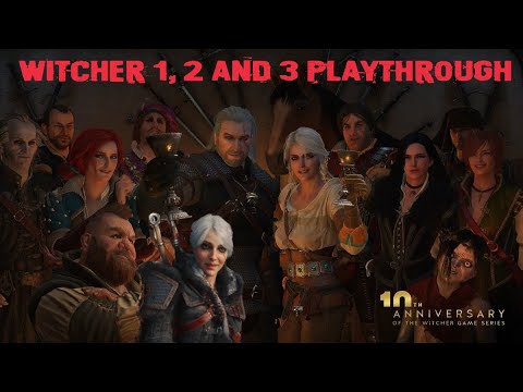 Day 7 : 1st playthrough Witcher 3. Witcher 1 and 2 complete. 2025 - YouTube