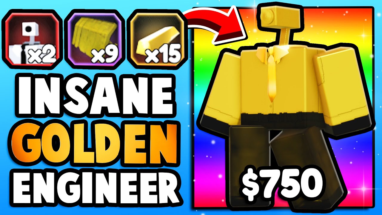 The GOLDEN ENGINEER CAMERAMAN Is The BEST UNIT! (Titan Tower Defense ...