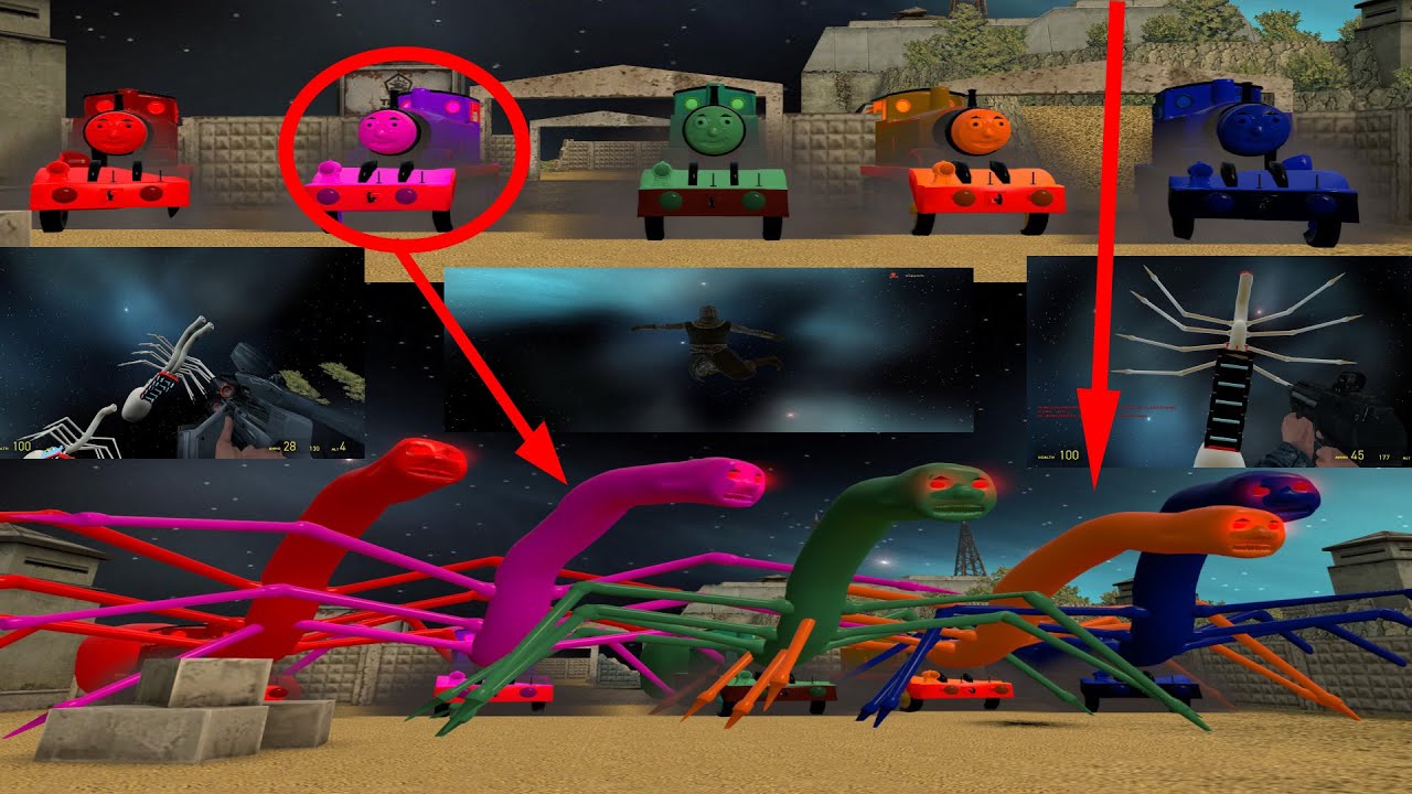 New All Cursed Thomas Colors vs Charles Train Colors in Garry's Mod ...