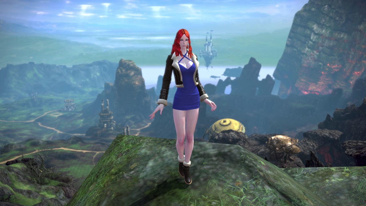 TERA - High-Elf Female - Dyeable Winter Dress - YouTube