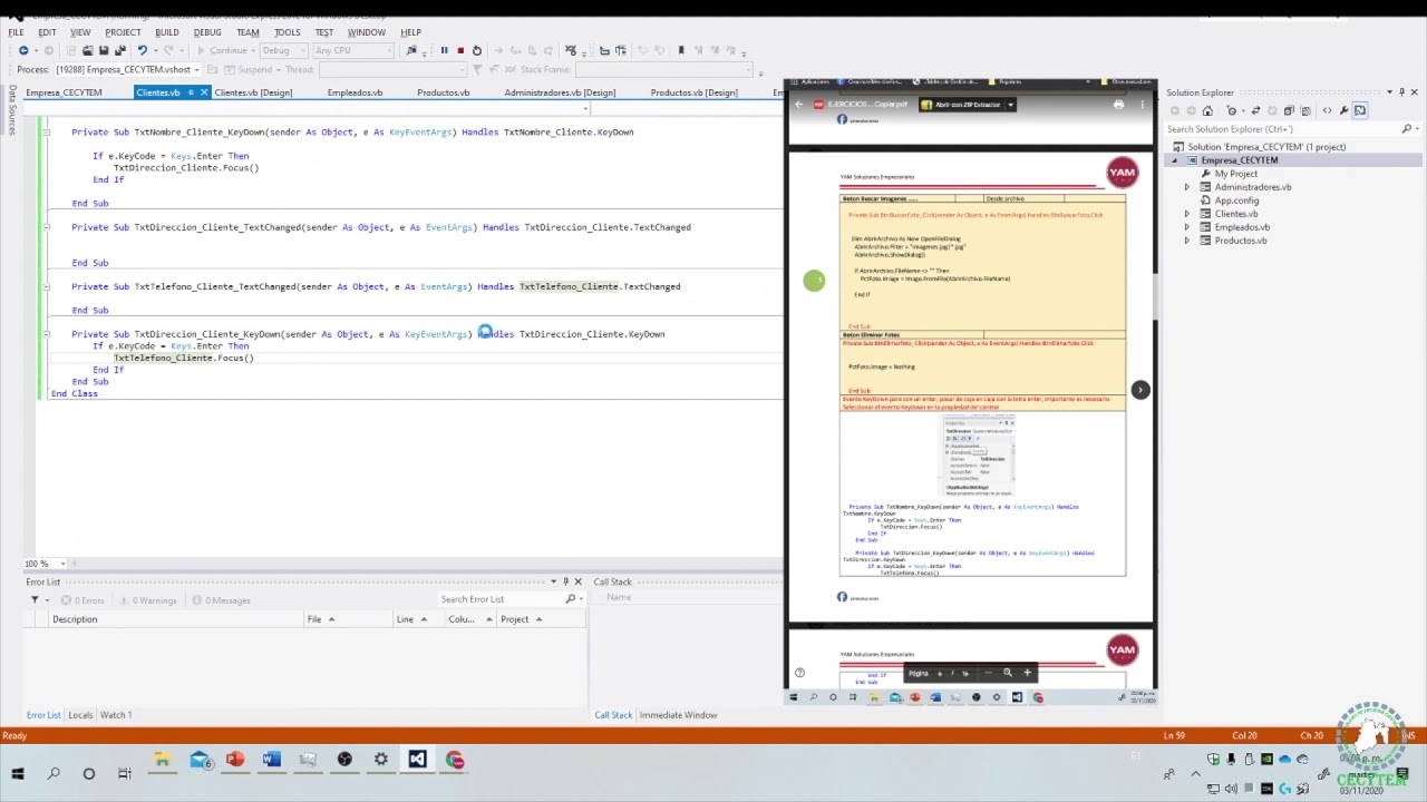 4 Proyecto de POE Y POO en visual con Mysql 4 Parte - YouTube