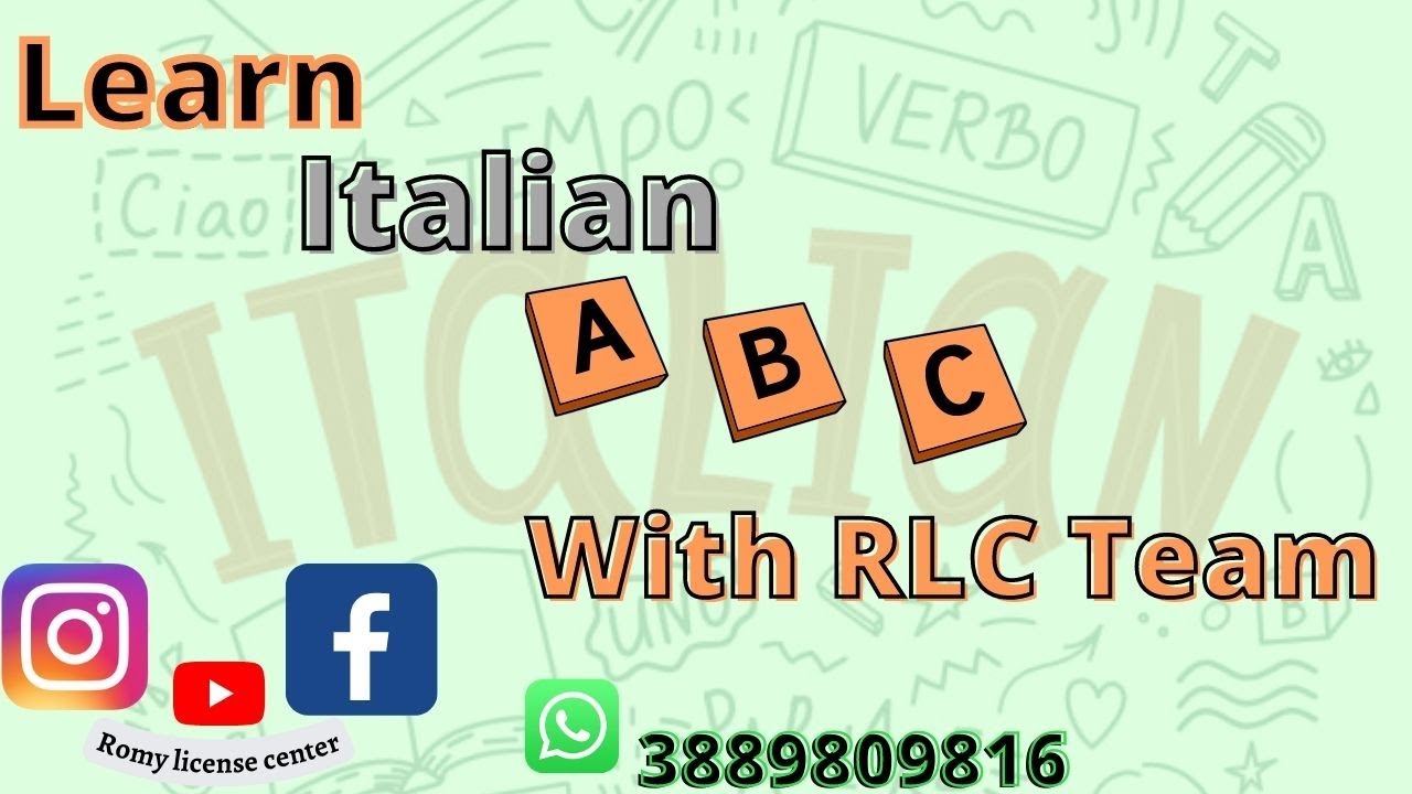 Learn Italian ABC with rlc - YouTube