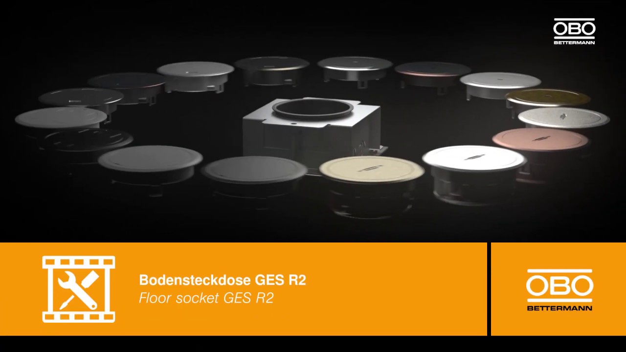 Montaż kaset zasilających GES R2 - OBO Bettermann - YouTube