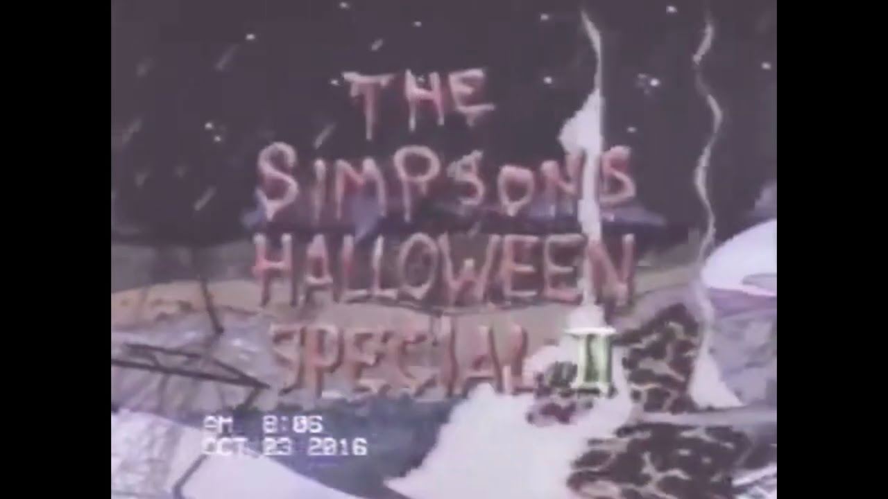 The Simpsons: Treehouse of Horror II Opening (1991) - YouTube