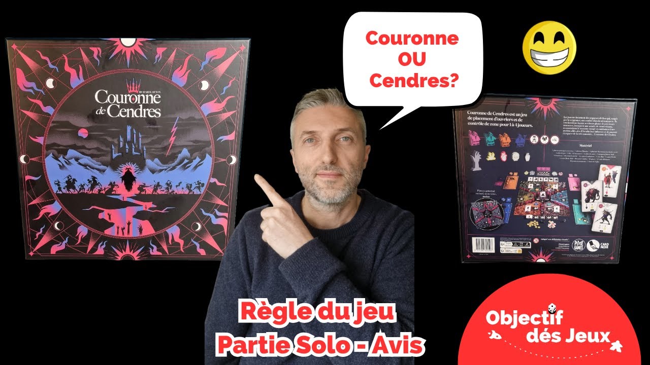 Couronne de Cendres Comment jouer une partie solo avec vidéo règle du ...