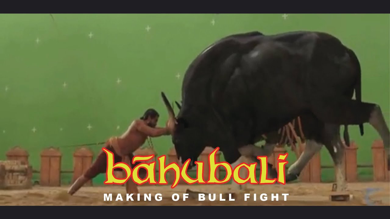 Making of Bahubali - Bull Fight Sequence - YouTube