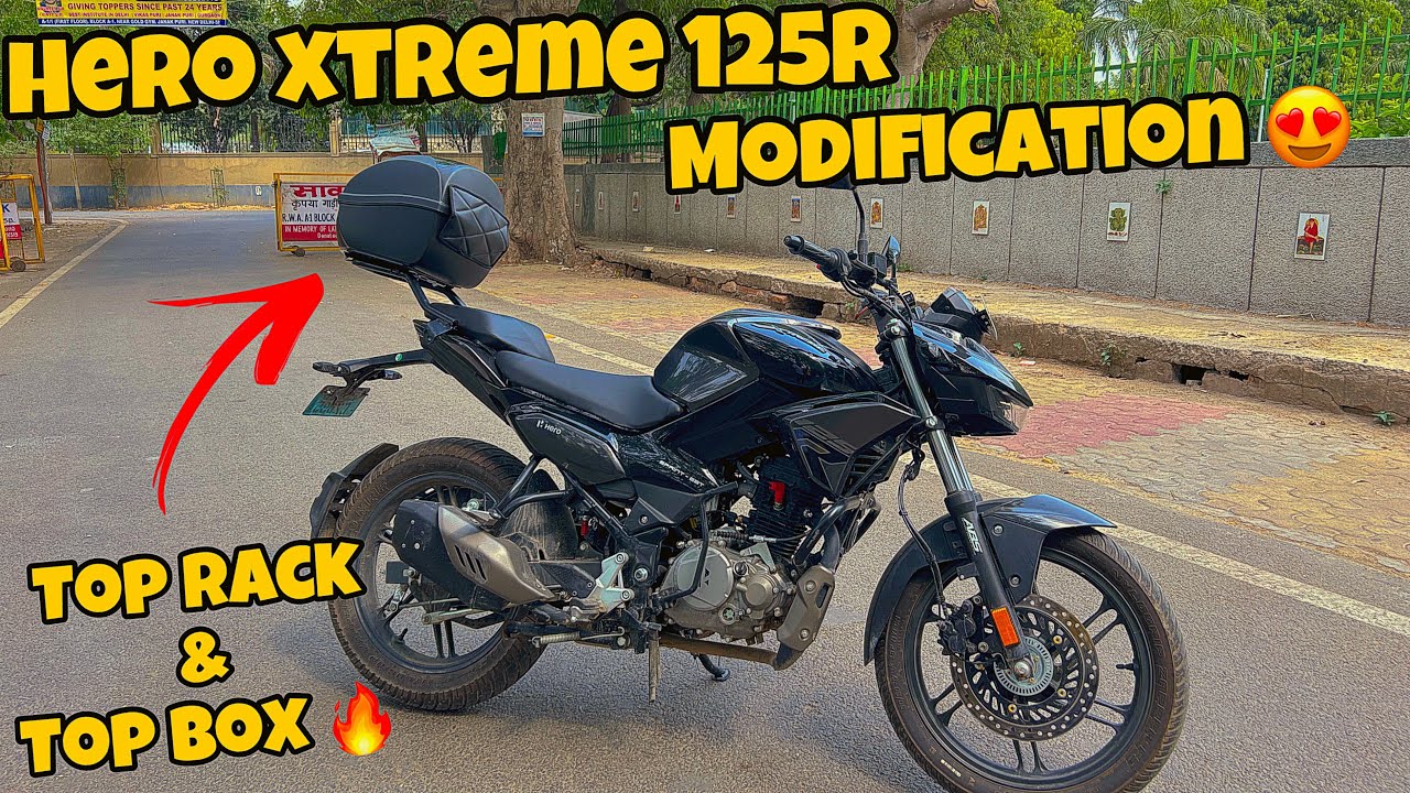 Hero Xtreme 125R : Top Rack & Top Box Modification 🔥 | Modification Ep ...
